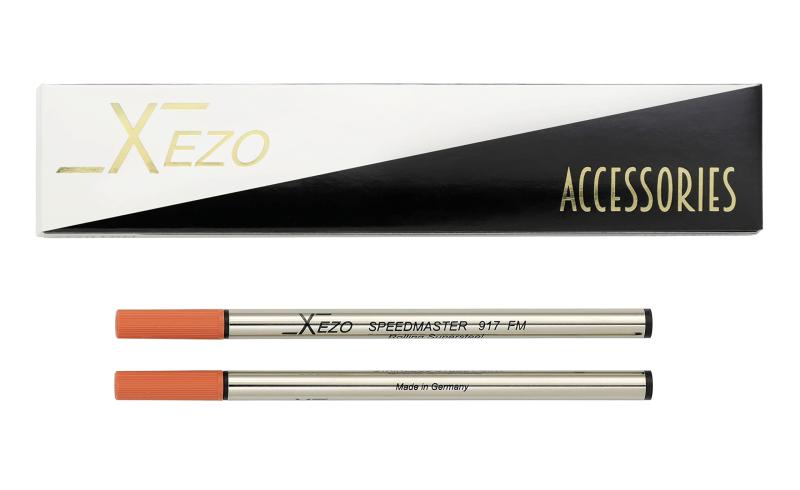 Xezo 917 FM標準ローラーボールリフィル。 黒色。 中程度のストローク幅。 ドイツ製ローラーボールペン用の2つの黒インクリフィルが含まれています。 ストローク幅は0.7mmステンレス鋼のローリングボールチップは、滑らかで暗い書き込み...