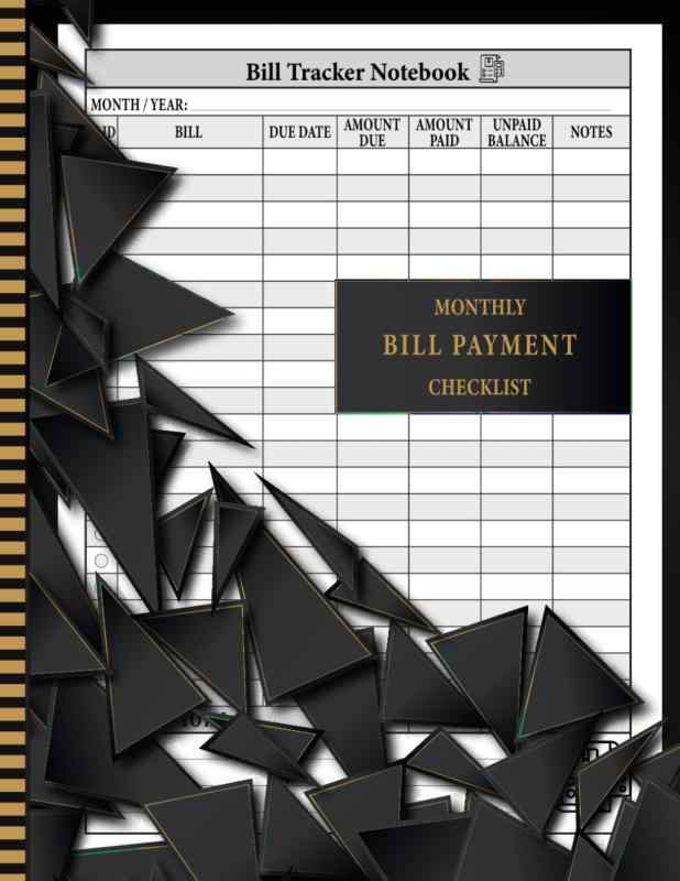 Bill Tracker Notebook: Monthly Finance Organizer | Bill Payment Tracker Book to Track Your Personal Expenses | Budget Fi...