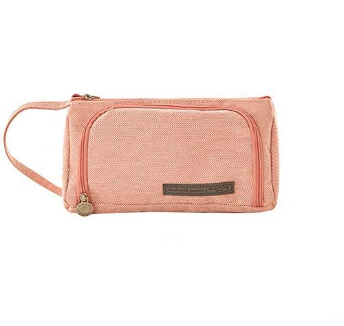 "ペンケース おしゃれ 大容量 シンプル かわいい 高校生 筆箱 男女兼用 化粧ポーチ 収納バッグ 中学生 小学生 プレゼント ギフト "キャンディーカラーのコットンとリネン素材、お手入れが簡単、手触りが柔らかく、耐久性...