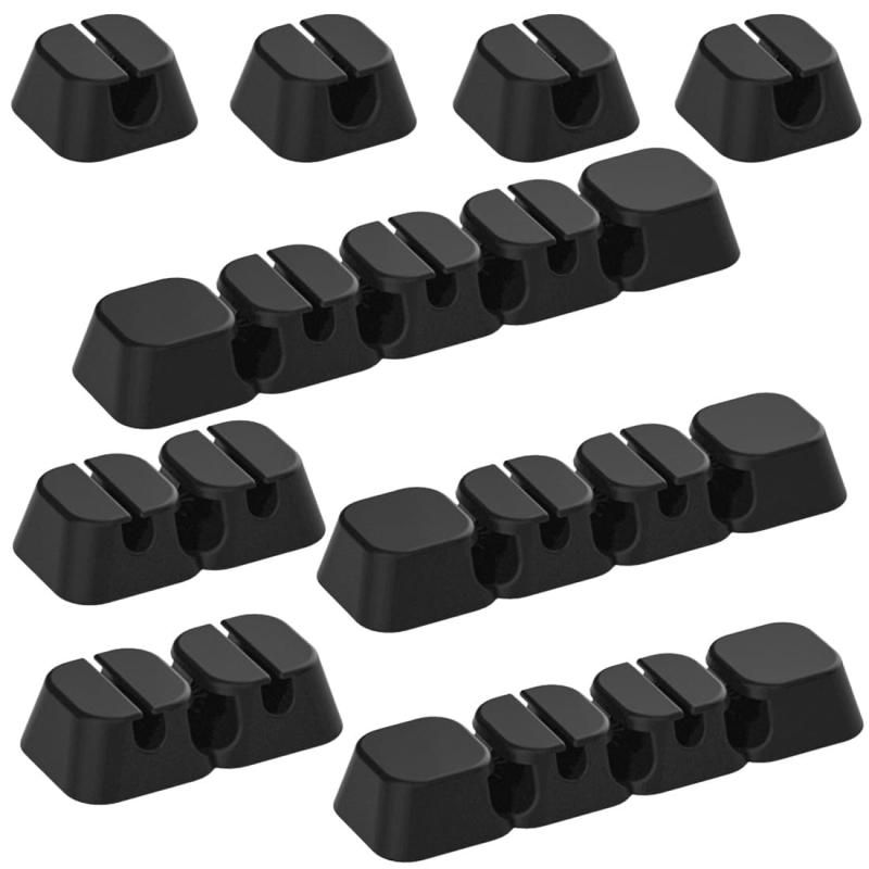 GEJ-Tech ケーブルホルダー ケーブルクリップ 白 黒 両面テープ付 配線止め 配線整理散らかりがちなケーブルをスッキリ整理できるケーブルホルダーです。ケーブルの散らかりを防止し、整理できます。ケーブルの落下防止・導線整理に便利。スマ...