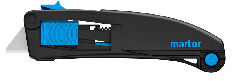 martor セーフティカッター SECUPRO MAXISAFE 10130610全長(mm)：148適合替刃：60099刃厚：0.63mm本体:グラスファイバー強化プラスチック刃:合金工具鋼