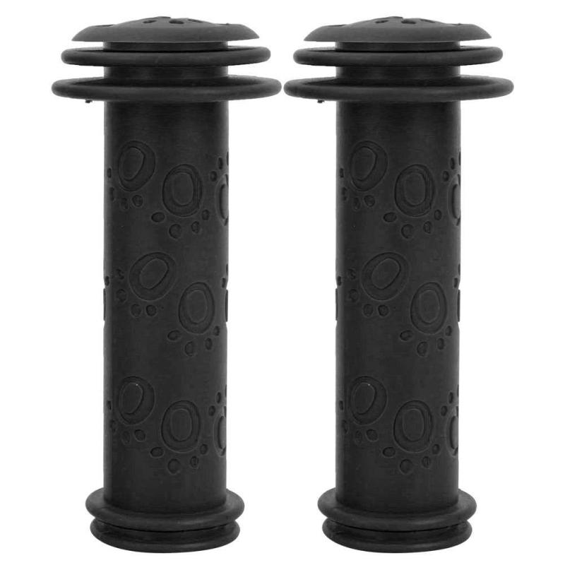 EBTOOLS ハンドルバーグリップ 自転車用グリップ 子供 非毒性 滑り止め 安全 耐震 ゴム ショート自転車(ブラック)高強度のプラスチック素材で作られており、丈夫で靭性が良く、長持ちします。1ペア入りで、シンプルな設計で取付は非常に簡...