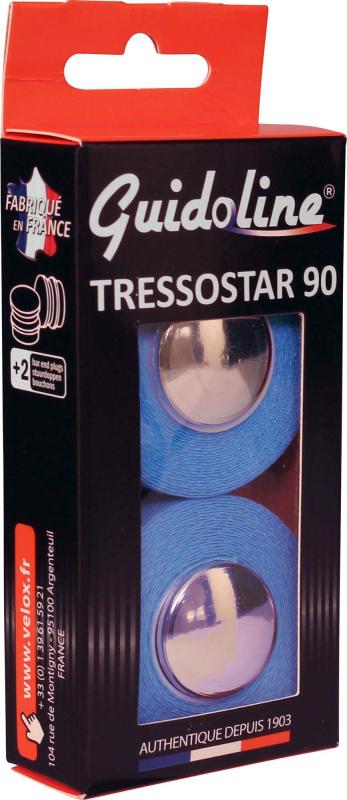 VELOX(ヴェロックス) TRESSOSTAR 90 DELUXE コットンバーテープ スカイブルー G900K05材質:綿 (100%)サイズ:2.6m×20mm重量:34g (ペア)エンドキャップ:無しMade in France