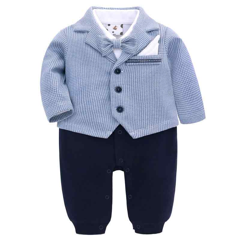 [Famuka] ベビー服 長袖ロンパース 洋装フォーマル 厚手 秋冬 セレモニー 結婚式服 チェック柄 男の子セットアップ シンプル おしゃれ トップス ベビートップス お出かけ 保育園 幼稚園 普段素敵でかっこいいベビーにぴったりの洋装...