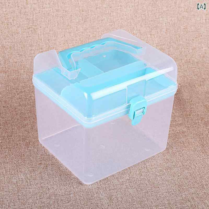 子供の おもちゃの 収納 ボックスの 小さい サイズの 透明な プラスチックの 箱の 3 色は 手 提げて 化粧 品の 収納 ボックスの アクセサリーの 箱を 選ぶ ことが できます。製品カテゴリ: デスク収納ボックスブランド: ライリン輸...