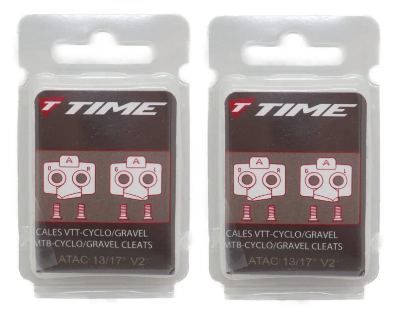 2個セット TIME(タイム) ATAC クリート MTB CLEATS 13/17° V2 [並行輸入品]2個セット(左右2ペア）13/17°重量：45g／ペアT2GB014V2