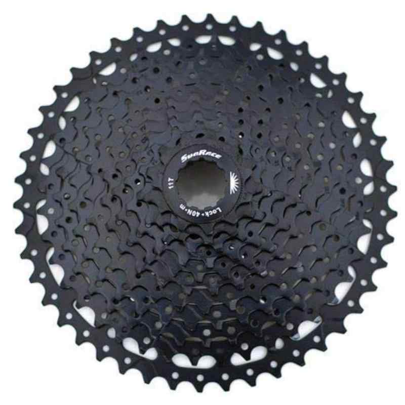 SunRace CSMS8 Wide Ratio Cassette 11-46T, 11 Speed, Black #XTE138111-speed6 Sprockets on 2 Alloy Spider CarriersStandard...