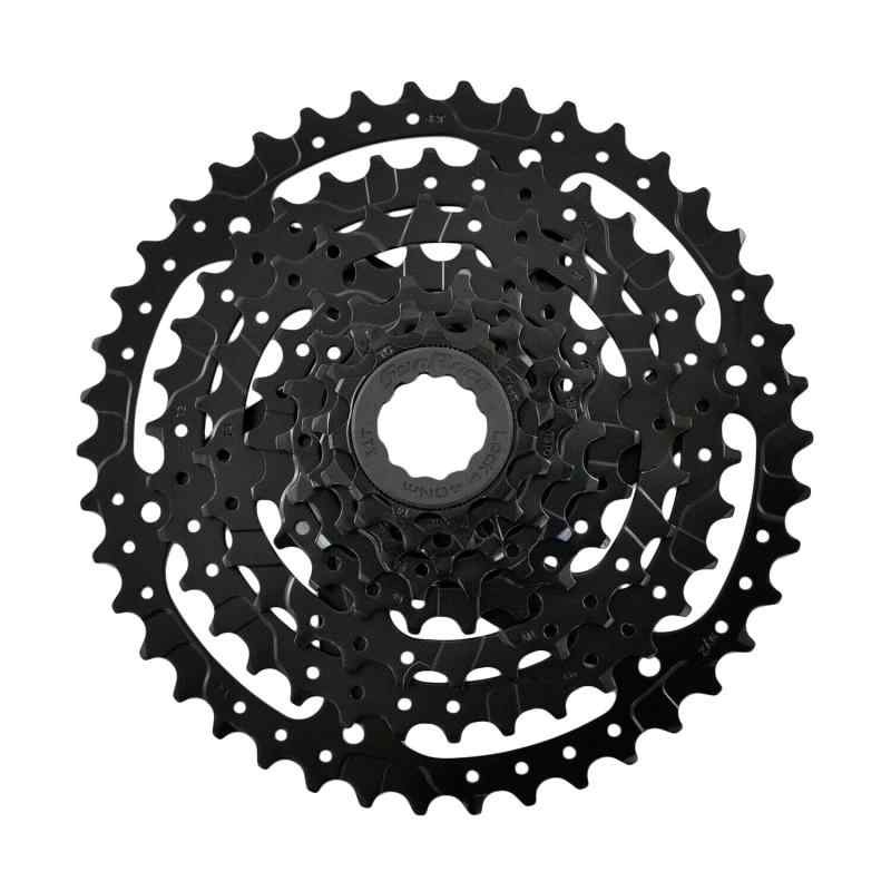 SunRace CSM680 Cassette 8 Speed 11-42T Cassette, Black, ST2409- 8-speed (Wide Ratio)- 11-13-15-18-22-28-34-42T Cogs- Spr...