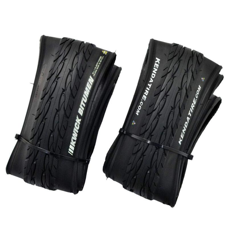 KENDA K1068 KWICK BITUMEN 26x1.75" 35-60PSI 60TPI Folding City Tire, 2 Tires, KD2209- New premium trekking, comfort...