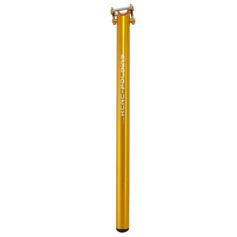 KCNC LITE WING 7075 Aluminum 34.9x550mm Seatpost, Gold, SP8-349-566, SK2042- Extra long post for folding bikes usage- Ma...