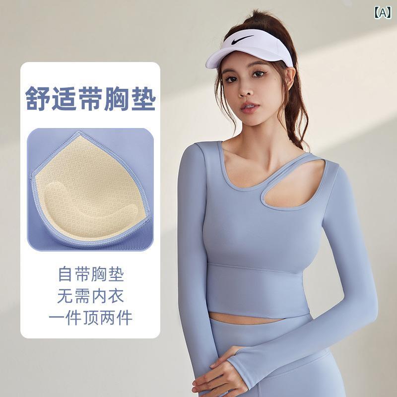 Juyitang スポーツ ヨガ 長袖 ウエストヌードヨガウェア 通気 性 タイトフィットネストップソースカテゴリ: 現物製品カテゴリ: Tシャツ機能: 速乾ブランド: なし適用性別: 女性パターン: 純色誤差範囲: 1 ~ 2cm季節にぴ...