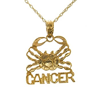 【中古】【輸入品・未使用】14?KイエローゴールドZodiac Signチャームペンダントとチェーン、がん【メーカー名】Million Charms【メーカー型番】ZDC-019.YCHAIN【ブランド名】Million Charms【商品...