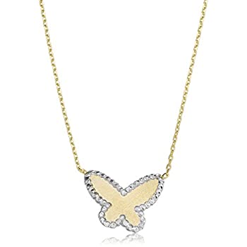 【中古】【輸入品・未使用】14?Kツートンゴールドバタフライネックレス(18インチ)【メーカー名】Fremada【メーカー型番】NBFL1TT-18【ブランド名】Kooljewelry【商品説明】14?Kツートンゴールドバタフライネックレス...