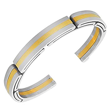 【中古】【輸入品・未使用】ステンレススチールツートンカラー女性男性Open Endブレスレット【メーカー名】My Daily Styles【メーカー型番】C343【ブランド名】My Daily Styles【商品説明】ステンレススチールツー...