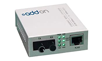 【中古】【輸入品・未使用】AddOn 1Gbs 1 RJ-45 to 1 ST Media Converter - Fiber media converter - GigE - 1000Base-TX%カンマ% 1000Base-BX-D ...