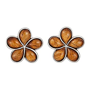 【中古】【輸入品・未使用】スターリングシルバー コアウッド プルメリアスタッドイヤリング【メーカー名】Hawaiian Jewelry by Aloha Jewelry Company【メーカー型番】SSKWEPLUMERIA【ブランド名】...