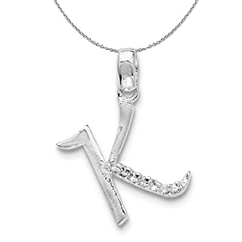 【中古】【輸入品・未使用】Lauren Collection スターリングシルバーとキュービックジルコニア イニシャルKネックレス【メーカー名】The Black Bow【メーカー型番】【ブランド名】The Black Bow【商品説明】L...