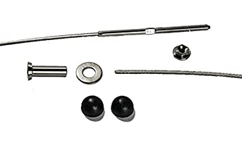 【中古】【輸入品・未使用】Vistaview 1?/ 8?%ダブルクォーテ%ステンレススチールケーブル手すりアセンブリキット???Lot of 10 10 ft. 1010-BLK-LOT10【メーカー名】VistaView CableTe...