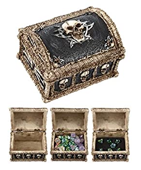 【中古】【輸入品・未使用】Forged Dice Co. デラックススカルと骨のダイスストレージチェストボックス ? コンテナには多面体ダイス10セットまたは70個の個別ダイスを収納 多面体7個セット用【メーカー名】2Fold Supply...