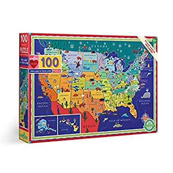 【中古】【輸入品・未使用】eeBoo アメリカ合衆国 ジグソーパズル 子供用 This Land is Your Land、100ピース【メーカー名】eeBoo【メーカー型番】PZUS2【ブランド名】eeBoo【商品説明】eeBoo アメリ...