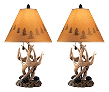 【中古】【輸入品・未使用】Signature Design by Ashley - Derek Antler テーブルランプ - マウンテンスタイルシェード - 素朴【メーカー名】Ashley Furniture【メーカー型番】L31698...