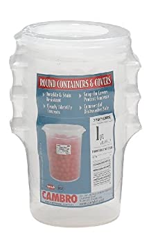 【中古】【輸入品・未使用】Cambro RFS1PPSW3190 1-Quart Round Food-Storage Container with Lid%カンマ% Set of 3 by Cambro [並行輸入品]【メーカー名】Cam...