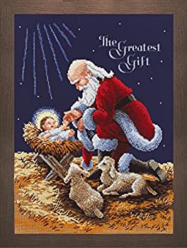 【中古】【輸入品・未使用】Kneeling Santa Counted Cross Stitch Kit-11%ダブルクォーテ%X14-1/2%ダブルクォーテ% 14 Count (並行輸入品)【メーカー名】Janlynn【メーカー型番】0...