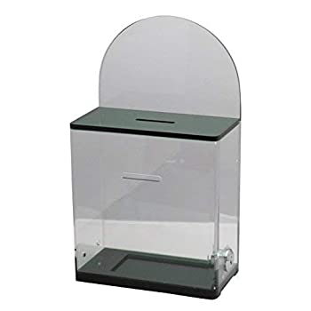 【中古】【輸入品・未使用】Myチャリティボックス???Donationボックス???Ballotボックス???チケットボックス???ヒントコンテナW / Back壁の表示領域ロックと2キーIncluded (半透明グリーン)【メーカー名】M...