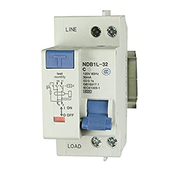 【中古】【輸入品・未使用】ASI NDB1L-32C-20-120V DIN Rail Mount Ground Fault Circuit Breaker%カンマ% UL 1053 Ground Fault Sensing%カンマ% Le...