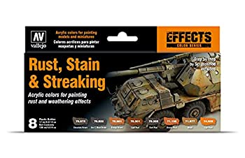 【中古】【輸入品・未使用】[バジェホ]Vallejo Rust%カンマ% Stain and Streaking Set Paint Set VJ70183 [並行輸入品]【メーカー名】MMD Holdings%カンマ% LLC【メーカー型...