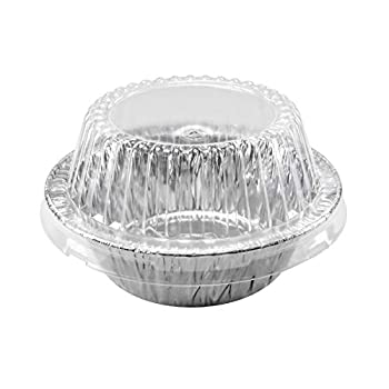 【中古】【輸入品・未使用】(25) - Disposable Aluminium 5 3/4 Extra Deep Meat/Pot Pie Pan With Clear Snap on Lid 2400P (25)【メーカー名】Durab...