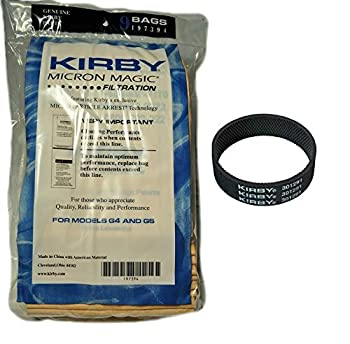 【中古】【輸入品・未使用】(9 Bags & 1 belt) - Kirby Part 197301 - Genuine Kirby HEPA Filtration Vacuum Bags Model G6 and Ultimate G (...