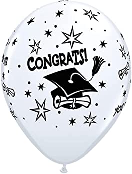 【中古】【輸入品・未使用】11%ダブルクォーテ% Graduation 'Congrats You Did It' Latex Balloons - Package of 12 by Qualatex [並行輸入品]【メーカー名】Quala...