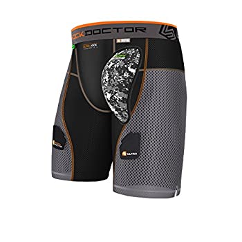 【中古】【輸入品・未使用】Shock Doctor Adult 375 Ultra Power Stride HK Short Hard Cup%カンマ% Small%カンマ% Black/Grey 141［並行輸入］【メーカー名】【メーカ...