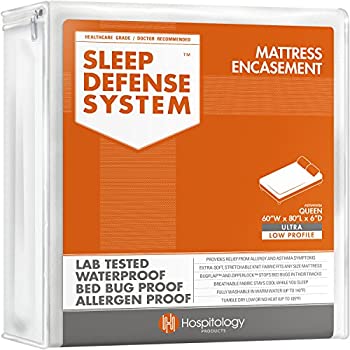 【中古】【輸入品・未使用】元のスリープDefenseシステム???防水/ベッドバグ/ Dust Mite Proof???プレミアムファスナー付きマットレスEncasement &低刺激性プロテクター Queen 6%ダブルクォーテ% UL...