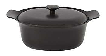 【中古】【輸入品・未使用】BergHOFF Ron Cast Iron Enamelled Oval Covered Casserole%カンマ% Black%カンマ% 28 cm%カンマ% 5.2 Litre【メーカー名】BergHOFF...