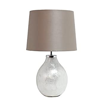 【中古】【輸入品・未使用】Simple Designs Home LT3304-PRL ライトパールテーブルランプ ファブリックシェード付き ライトブラウンファブリックシェード【メーカー名】All the Rages Inc.【メーカー型番...