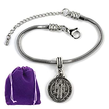 【中古】【輸入品・未使用】聖ベネディクト ブレスレット | ステンレススチール スネークチェーンブレスレット【メーカー名】Dave The Bunny【メーカー型番】B07VJ132PC【ブランド名】Dave The Bunny【商品説明】...