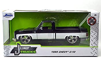 【中古】【輸入品・未使用】JadaTOYS 1:24scale JUST TRUCKS %ダブルクォーテ%1985 CHEVY C-10 (BLACK/WHITE)%ダブルクォーテ%　 ジェイダトイズ　1：24スケール　ジャストトラックス「...