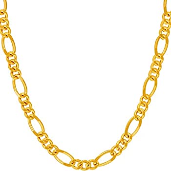 【中古】【輸入品・未使用】LIFETIME JEWELRY 5.5mm ラウンドフィガロチェーンネックレス 24K純金メッキ%カンマ% 金属%カンマ%【メーカー名】Lifetime Products Group【メーカー型番】8D【ブランド...
