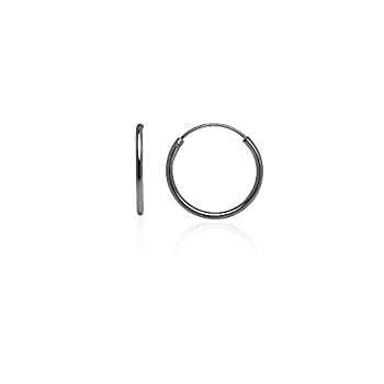 【中古】【輸入品・未使用】Hoops & Loopsスターリングシルバー1.2?MMエンドレスフープイヤリング、16?mm【メーカー名】Hoops & Loops【メーカー型番】H-LHB14519-16【ブランド名】Hoops & Loo...