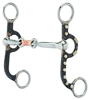 【中古】【輸入品・未使用】WeaverレザーProfessional Argentineビットwith 5?%ダブルクォーテ% Sweet Iron Copper Wire Wrapped Dogbone口、ドイツシルバートリム【メーカー名...