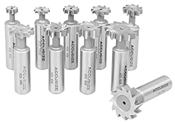 【中古】【輸入品・未使用】Accusize Industrial Tools 10 Pcs Hss Woodruff Key Cutter Set%カンマ% 1/2'' Straight Shank%カンマ% 3800-1101【メーカー名...
