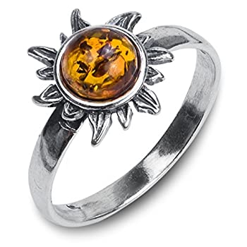 【中古】【輸入品・未使用】Honey Amberスターリングシルバー太陽小さなリングサイズ4,5,6,7,8,9,10,11,12【メーカー名】Ian and Valeri Co. リング Ian and Valeri Co.: Desig...