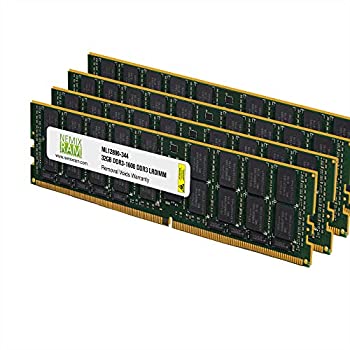 【中古】【輸入品・未使用】128GB (4x32GB) DDR3-1600MHz PC3-12800 ECC LRDIMM 4Rx4 1.5V Load Reduced Memory for Server/Workstation【メーカー名...
