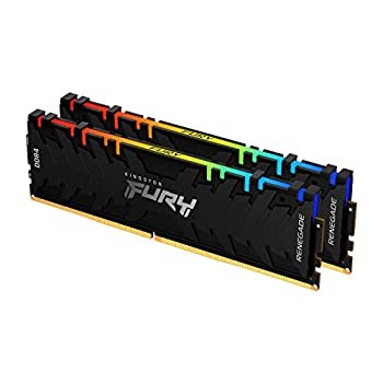 【中古】【輸入品・未使用】キングストン Kingston FURY デスクトップPC用メモリ DDR4 3200MT/秒 32GB×2枚 Kingston FURY Renegade レネゲード RGB CL16 KF432C16RBAK2...