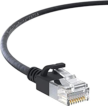 【中古】【輸入品・未使用】InstallerParts イーサネットケーブル CAT6A スリムケーブル UTP ブーツ 50フィート (20個パック) ブラック プロフェッショナルシリーズ 10ギガビット/秒ネットワーク/高速インターネッ...