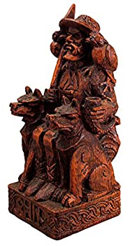 【中古】【輸入品・未使用】座った北欧神オーディン像 木製仕上げ【メーカー名】Dryad Design 置物・オブジェ, 彫像 【メーカー型番】【ブランド名】Dryad Design 置物・オブジェ, 彫像 【商品説明】座った北欧神オーディン...