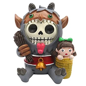 【中古】【輸入品・未使用】Summit Collection Furrybones フィギュア クランプスのシグネチャースケルトン コスチューム ロープに包まれた小さな女の子を抱いた紐で包んだ小さな卓上像3.25インチ【メーカー名】パシフィ...
