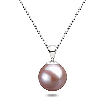 【中古】【輸入品・未使用】Orien Jewelry 日本製 AAAA 6~12.5mm ラベンダー 淡水養殖真珠 ペンダントネックレス レディース 16~18インチ シルバーネックレスペンダント, パール, 真珠,【メーカー名】Orien...